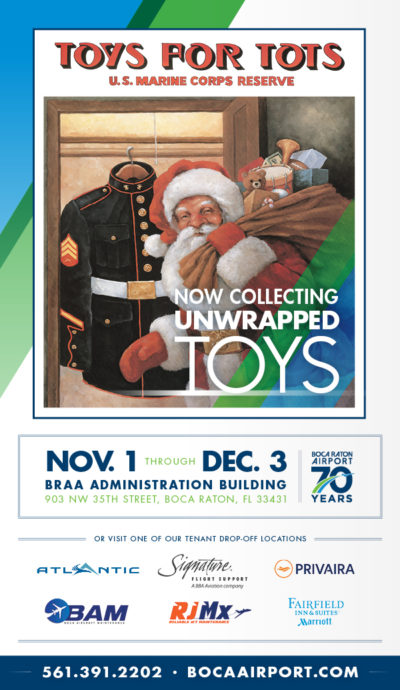 Toys for Tots 2018 Drop Off - Boca Raton Airport