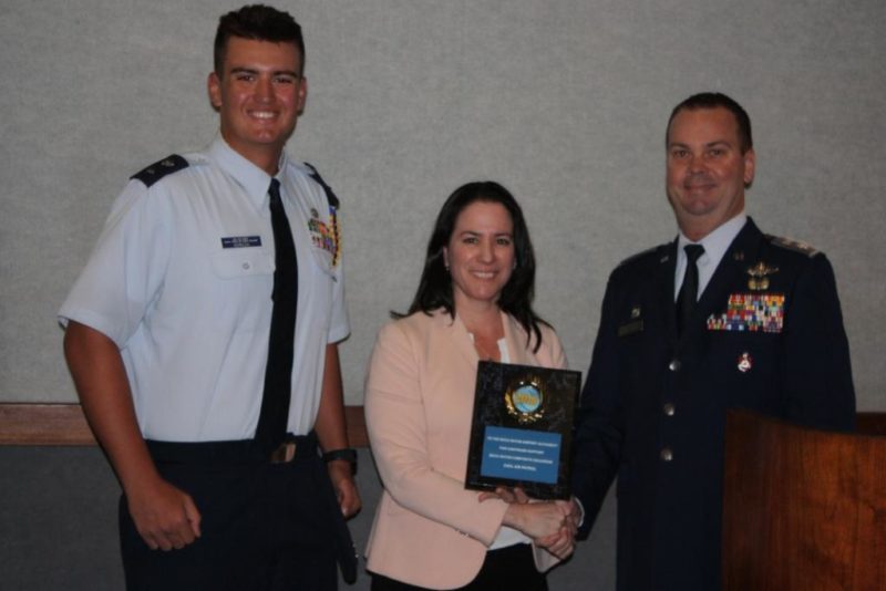 Civil Air Patrol Squadron Presents A Plaque To The BRAA - Boca Raton ...