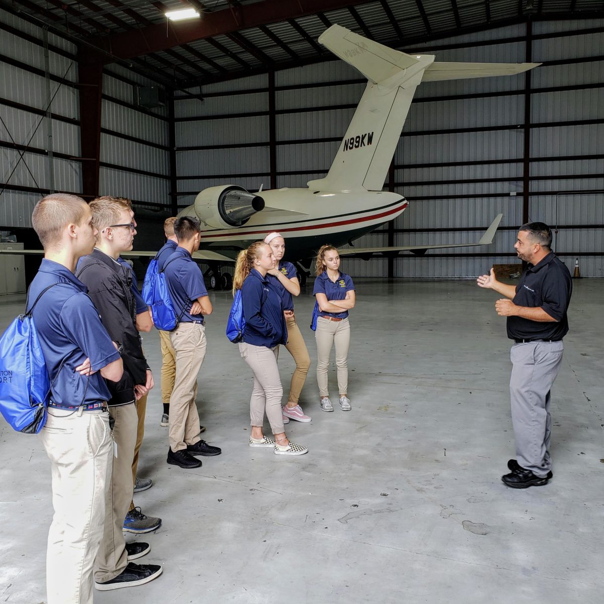 NJROTC Cadets Tour Airport Exploring Career Opportunities - Boca Raton ...